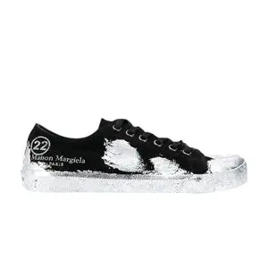 MAISON MARGIELA Velvet Tabi With Paint Effect - Black