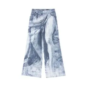 Balmain Statue Printed Denim Pants