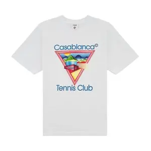 Casablanca Tennis Club Icon Printed T-shirt - White