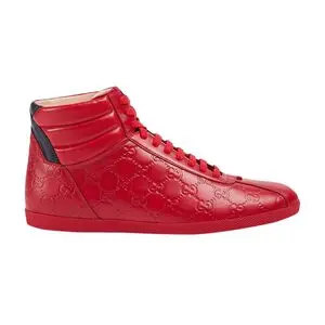 Gucci Signature High-top Sneaker - Red
