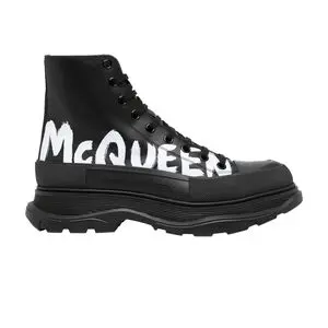 Alexander Mcqueen Logo Boots For Men