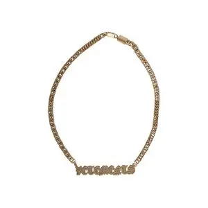 Vetements Gothic Logo Necklace - Gold