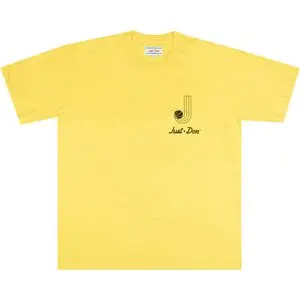 JUST DON Record Crew Short-sleeve T-shirt - Yellow