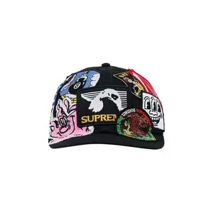 Supreme Patches 6-panel Cap - Black