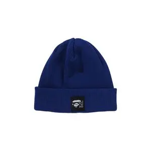 A BATHING APE Logo Knit Cap - Blue