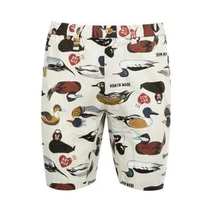HUMAN MADE Printed Duck Shorts - White