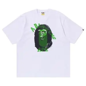 A BATHING APE Ape Head Multi-print Tee - White