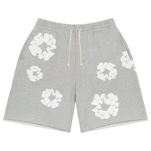 DENIM TEARS Cotton Wreath Shorts - Grey