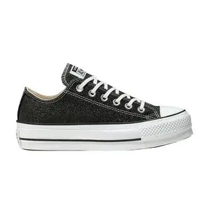 CONVERSE Chuck Taylor All Star Lift Low Glitter Sneakers - Black