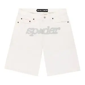 SP5DER V3 Logo Denim Short - White