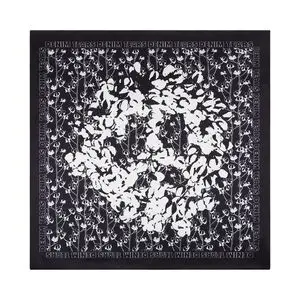 DENIM TEARS Peace Wreath Silk Scarf 'black'