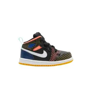 JORDAN 1 Mid Mmd Td 'multi Grid - Black