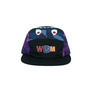 A BATHING APE Color Camo Shark Jet Cap - Blue