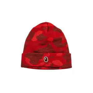 A BATHING APE Logo-patch Camouflage Beanie