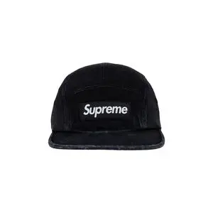 Supreme Denim Camp Cap - Black