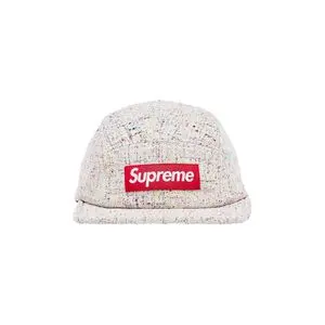 Supreme Denim Bouclé Camp Cap - Cream