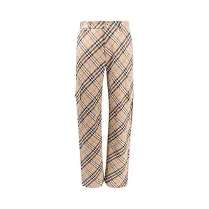 Burberry Check Stretch Trousers - Multicolor