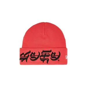 Supreme New Era Blackletter Beanie - Red