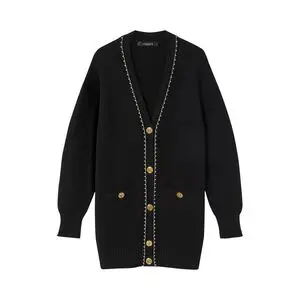 Versace Medusa Button Wool Knit Cardigan