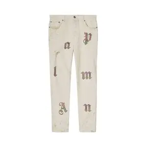 Palm Angels Rainbow Logo Patch Jeans
