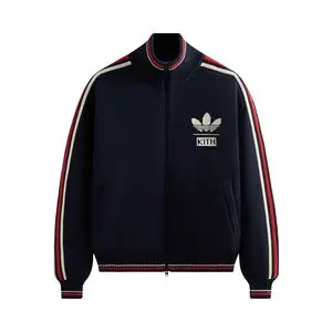 Kith For Adidas Football Knit Full Zip Jacket - Blue