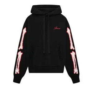 Amiri Hooded Bones Knit - Black