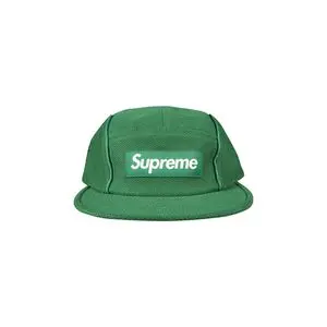 Supreme Pique Piping Camp Cap - Green