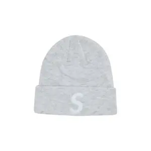 Supreme New Era S Logo Beanie - Grey