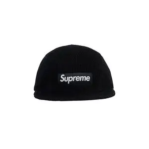 Supreme Corduroy Cap - Black