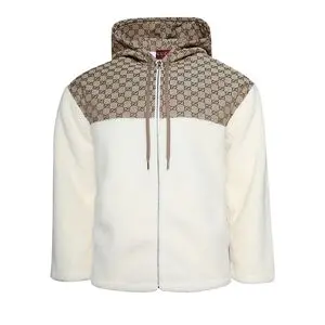 Gucci Intarsia Wool Fleece Zip Jacket
