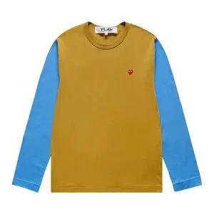Play Comme Des Garcon Bi-colour T-shirt - Green