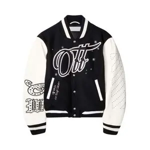 Off-white Embroidered Jackets For Women