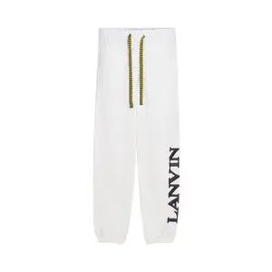 LANVIN Logo Embroidered Sweatpants