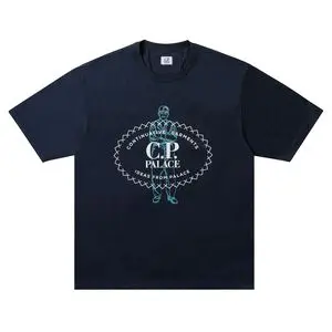 PALACE X C.p. Company Mercerized Jersey T-shirt - Blue
