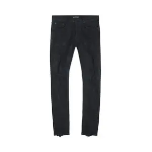 PURPLE BRAND Oil Spill Low Rise Skinny Jean - Black