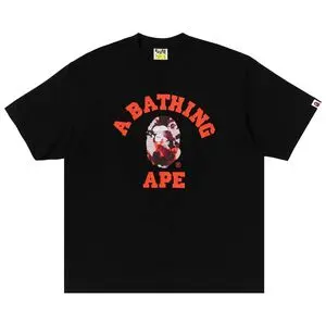 BAPE Map Camo College Relaxed Fit Tee - Black