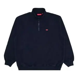Supreme Small Box Half Zip Pullover - Blue