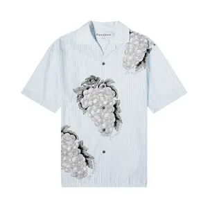 JW Anderson Grape Stripe Vacation Shirt - Blue