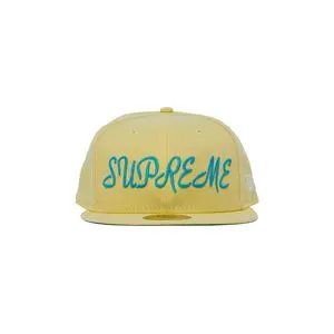 Supreme Script New Era Cap - Yellow