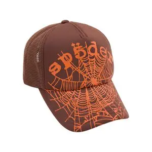 SP5DER Og Web V2 Trucker Hat - Brown