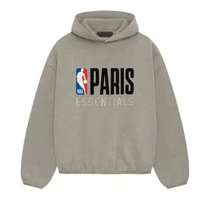 Fear Of God X Nba Paris Hoodie - Grey