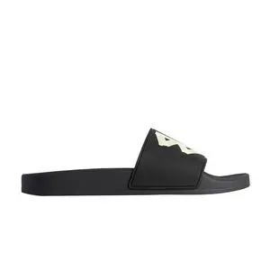 Balenciaga Pool Slides With Logo - Black