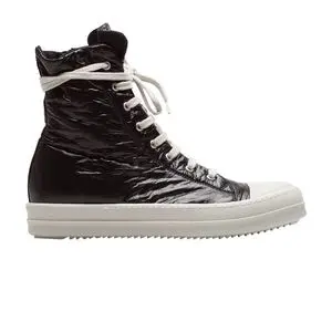 Rick Owens Twill High Padded Sneakers