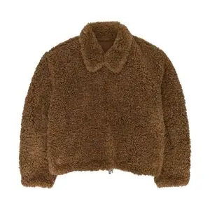 BIRTH OF ROYAL CHILD Carved Leather Fur Jacket