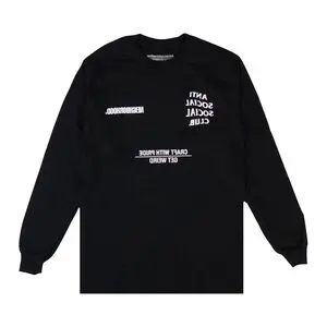 ANTI SOCIAL SOCIAL CLUB X Neighborhood Long-sleeve T-shirt - Black