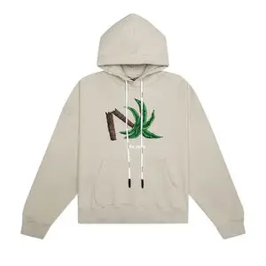 Palm Angels Broken Palm Hooded Sweatshirt - Tan