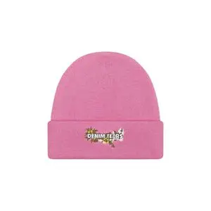 DENIM TEARS Floral Beanie - Pink