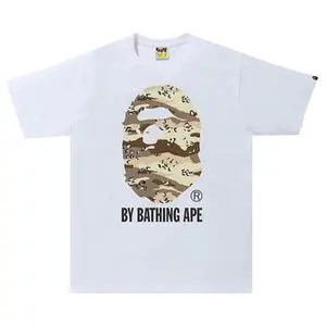 A BATHING APE Desert Camo Relaxed Tee - White
