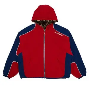 Supreme Faux Fur Reversible Hooded Track Jacket - Red | Editorialist