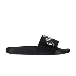 Givenchy Embroidered Flat Slide - Black